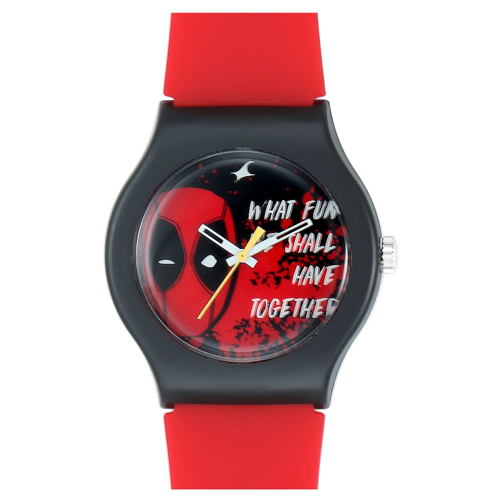 Buy Online Fastrack Deadpool Quartz Analog Bicolour Dial Silicone Strap ...