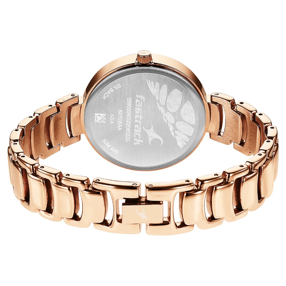 Buy Online Fastrack Style Up Quartz Analog Silver Dial Metal Strap ...
