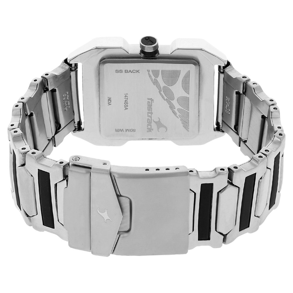 Buy Online Fastrack Quartz Analog Black Dial Stainless Steel Strap ...