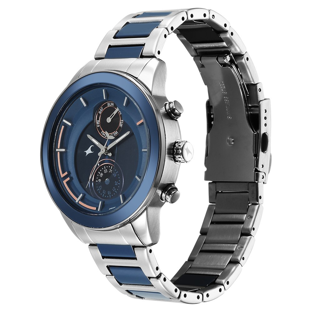 Buy Online Fastrack Oceanyx - Ceramic Quartz Multifunction Blue Dial ...