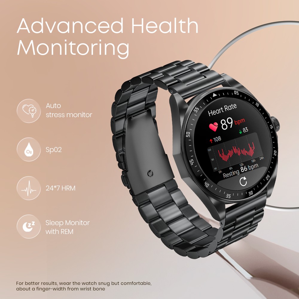 Buy Online Fastrack Radiant FX1 Luxury Metal Smartwatch with 3.6 cm ...