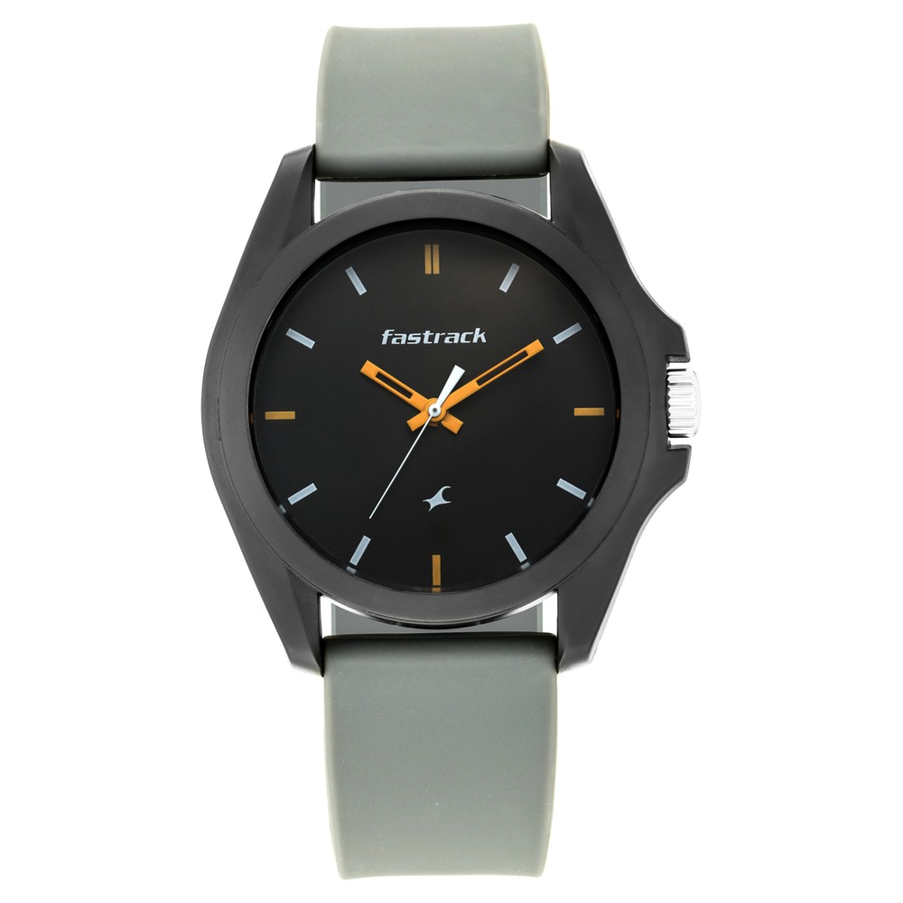 Buy Online Fastrack Fastfit Quartz Analog Grey Dial Grey Colour ...
