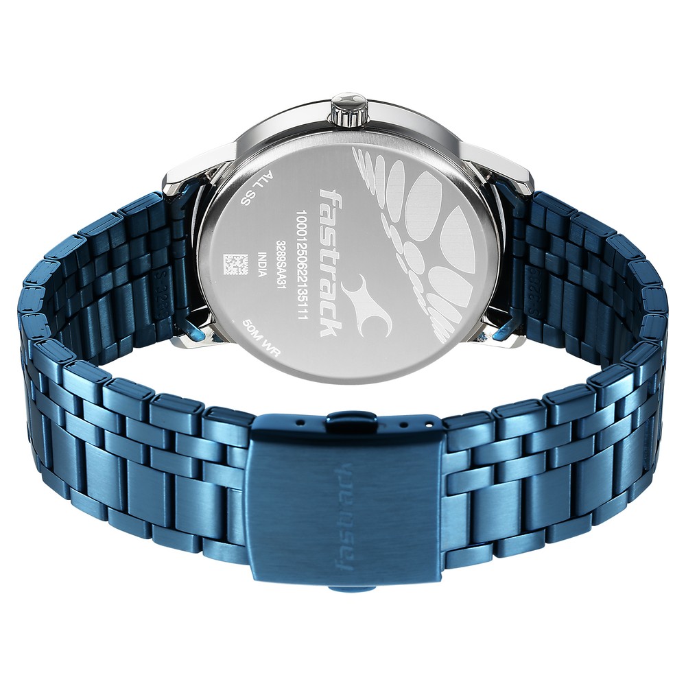 Buy Online Fastrack Opulence Quartz Analog with Date Blue Dial ...