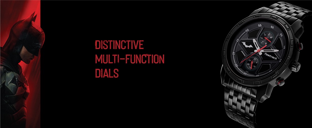 Buy Online Fastrack Batman Quartz Analog Black Dial Stainless Steel ...