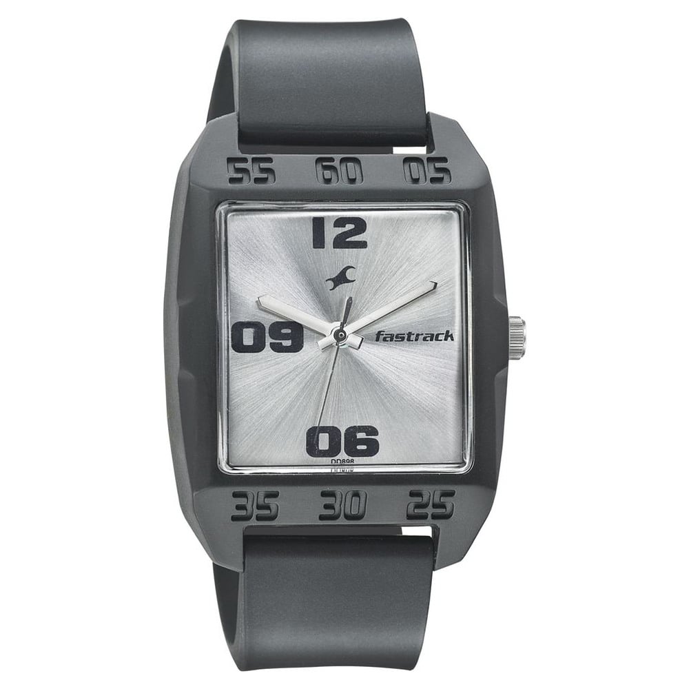 Buy Online Fastrack Quartz Analog Silver Dial Plastic Strap Watch for ...