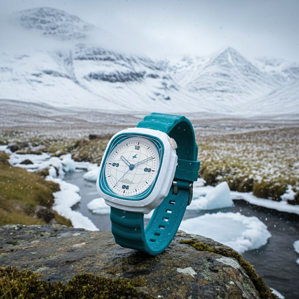 Buy Online Fastrack Hype Adventure Quartz Analog White Dial Teal ...
