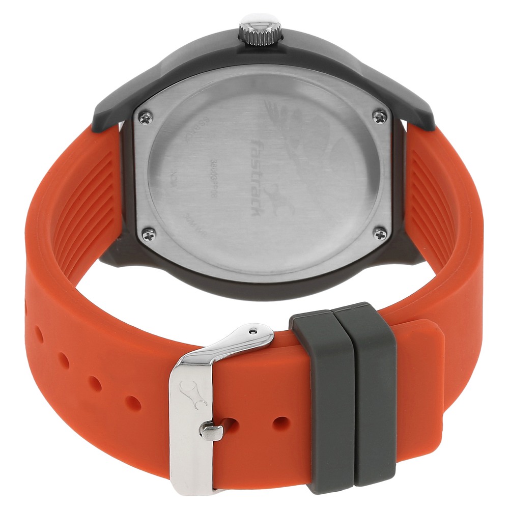 Buy Online Fastrack Quartz Analog Grey Dial Plastic Strap Watch for ...